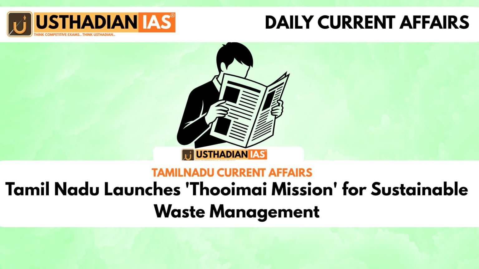 Tamil Nadu Launches 'Thooimai Mission' for Sustainable Waste Management ...
